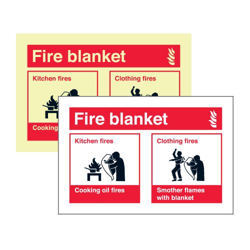 Fire Blanket Identification Signs for Safety & Compliance | 105x155mm ...